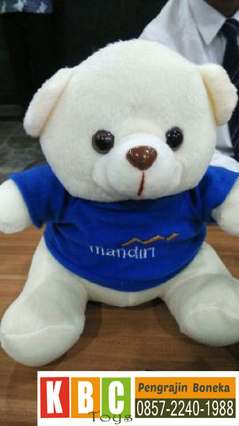 Souvenir Boneka Bank Mandiri Karakter Teddy Bear | KBC Toys Pengrajin ...