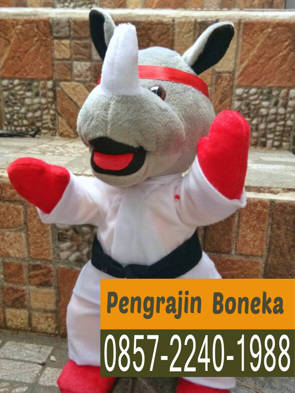 Boneka Maskot Karate FORKI INKAI Badak | KBC Toys Pengrajin Boneka ...